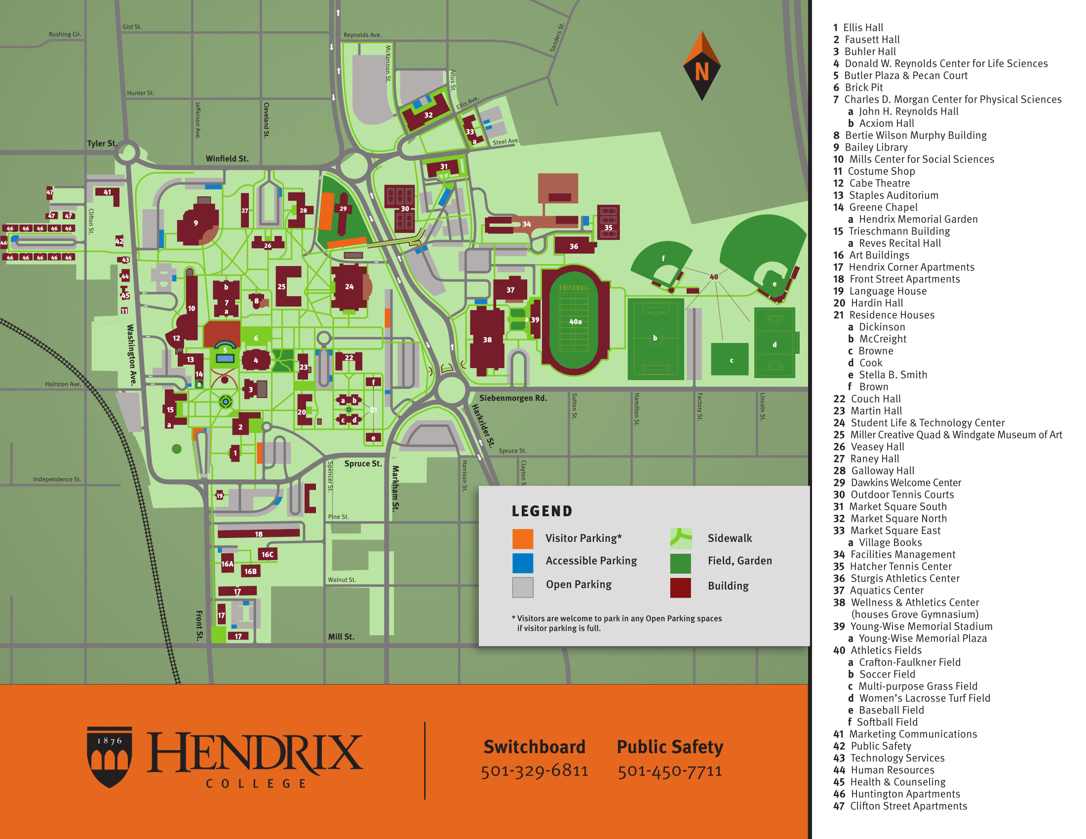 University Of Arkansas Campus Map - Map