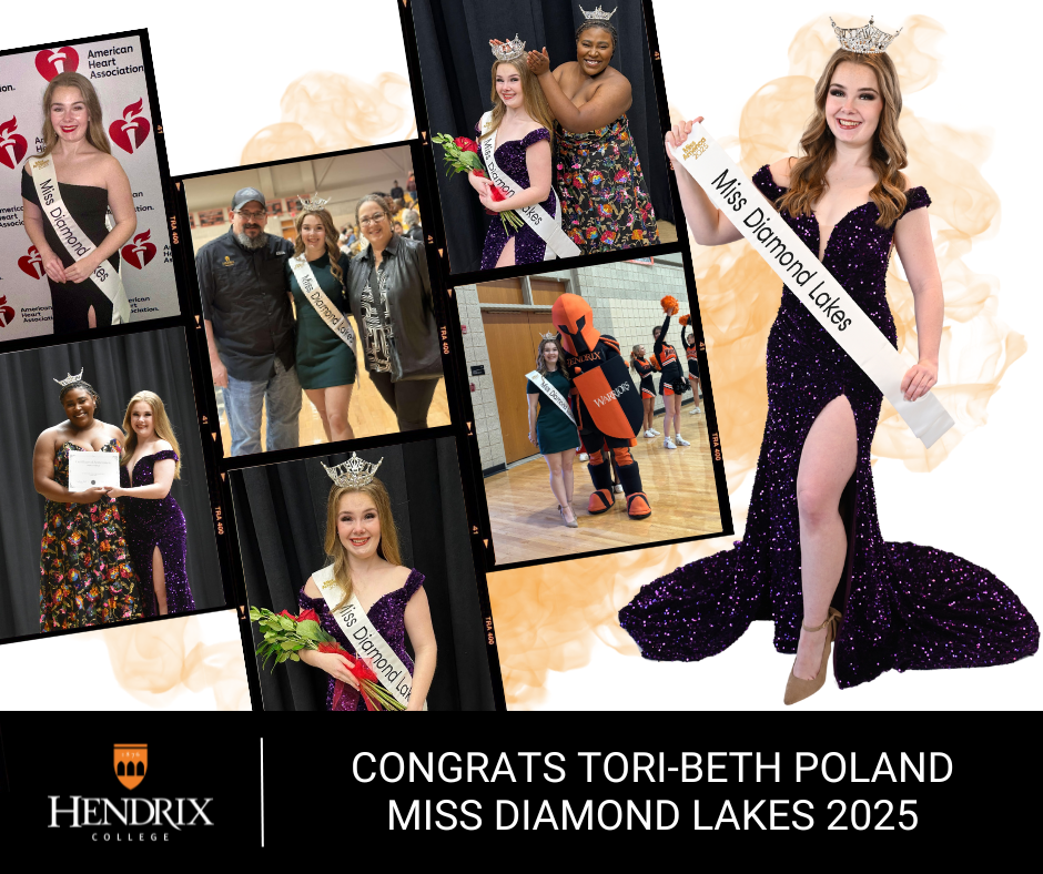 Hendrix cheerleader Tori-Beth Poland ’27 crowned Miss Diamond Lakes ...