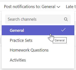 Assignments: create new and review settings | Hendrix College