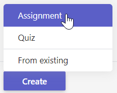 Assignments: create new and review settings | Hendrix College